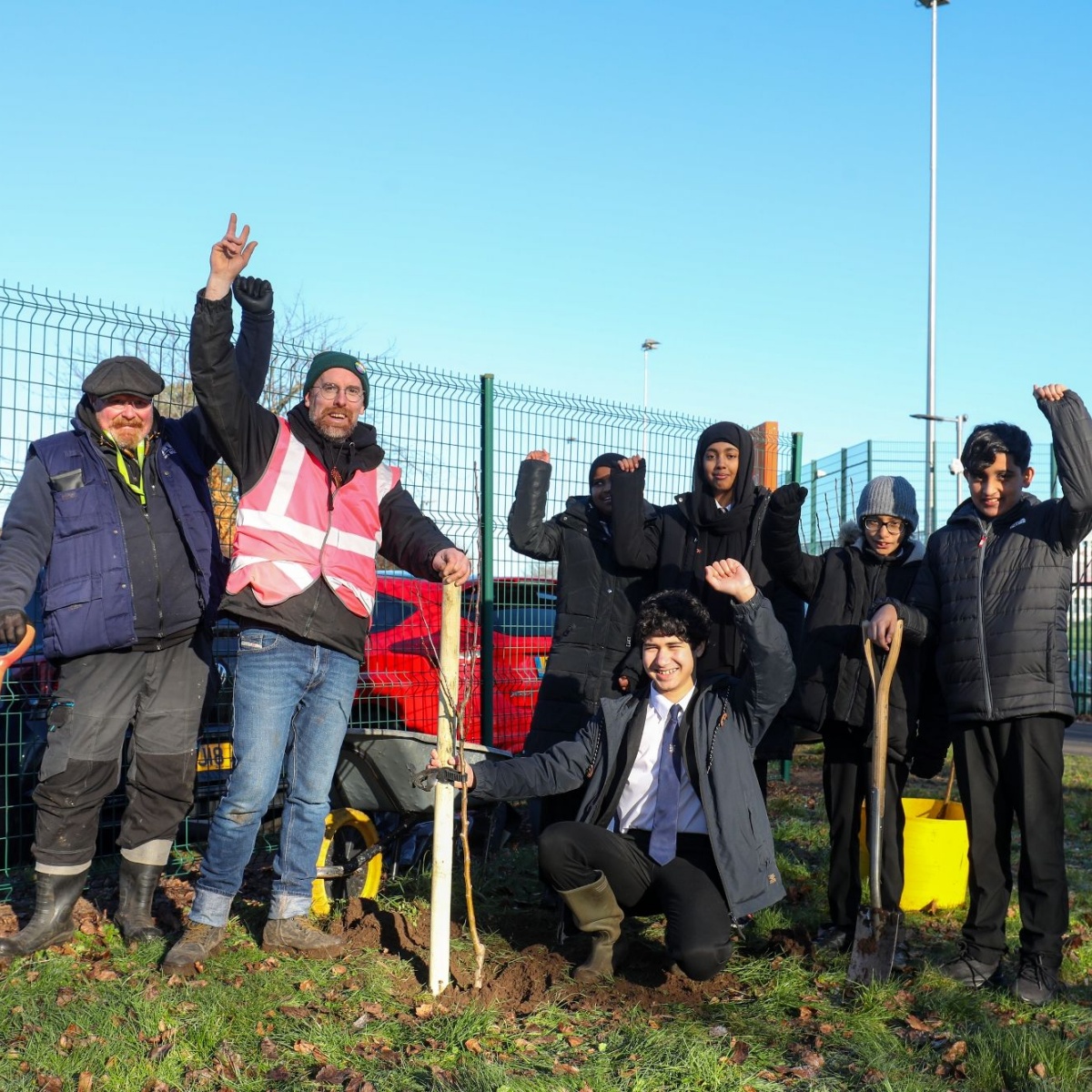 Hodge Hill College - National Trust Tree Planting Day